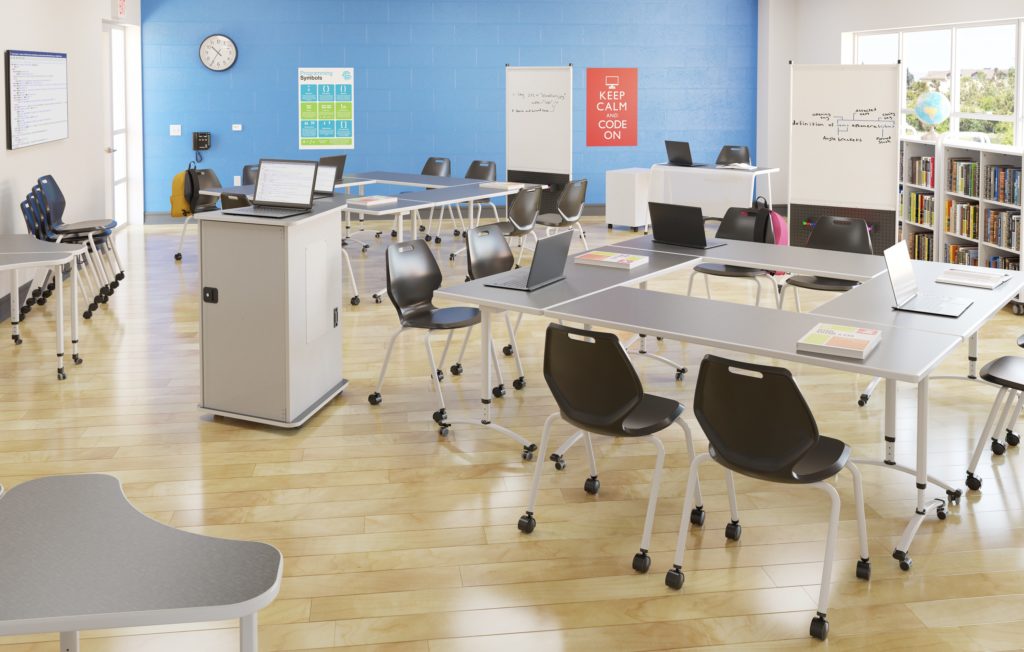 Teacher Desk Podium Details - Flexible School Furniture | Classroom ...