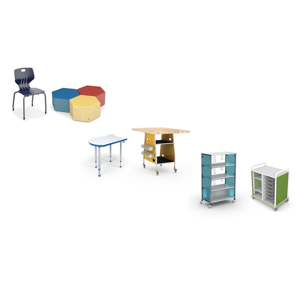 Revit Symbols - Flexible School Furniture | Classroom, Makerspace ...